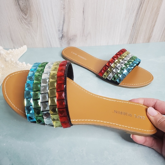 Cape Robbin | Shoes | New Cape Robbin Multi Color Slides | Poshmark